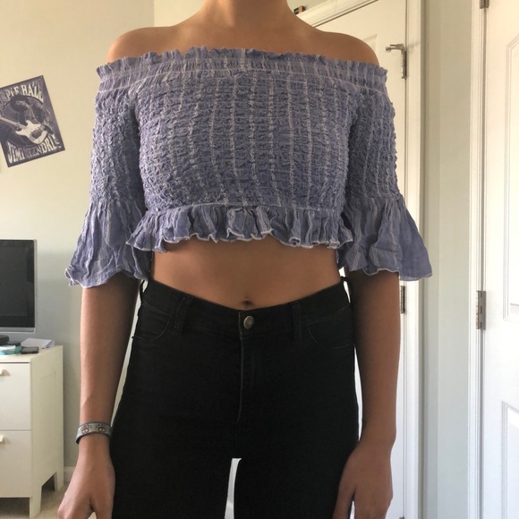 Free People | Tops | Fp Periwinkle Crop Top | Poshmark